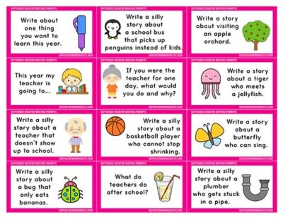 Creative Writing Prompts - Superstar Worksheets