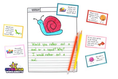 Third Grade Writing Prompts - Superstar Worksheets