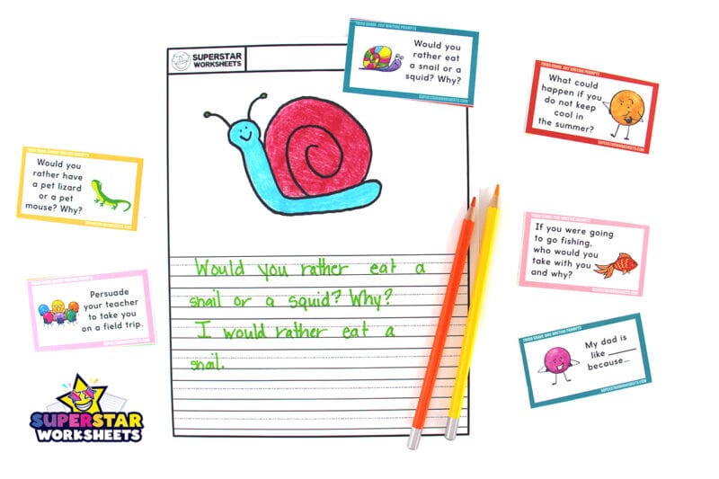 Third Grade Writing Prompts - Superstar Worksheets