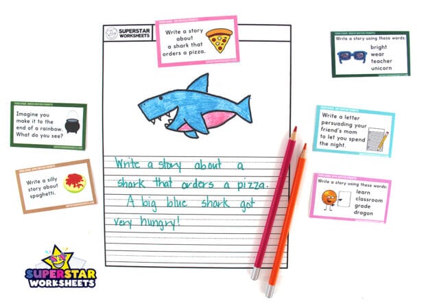 Writing Prompts (Free Printables) - Superstar Worksheets