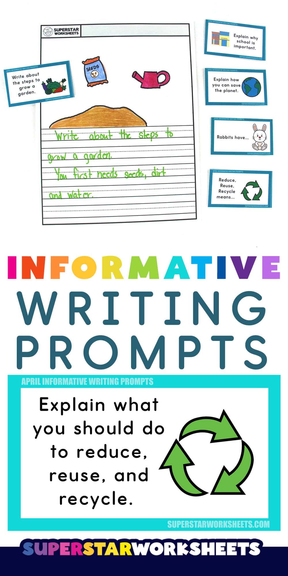 Informative Writing Prompts - Superstar Worksheets