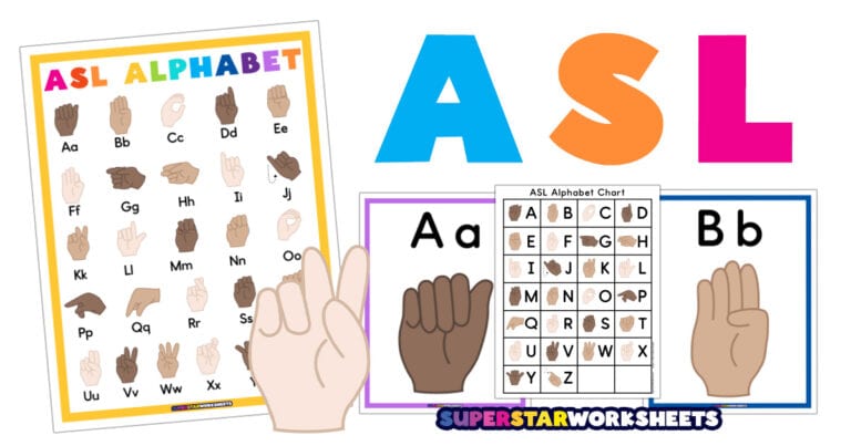 ASL - Superstar Worksheets