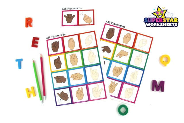 ASL - Superstar Worksheets