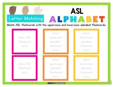ASL Flashcards - Superstar Worksheets
