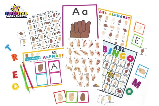 ASL - Superstar Worksheets