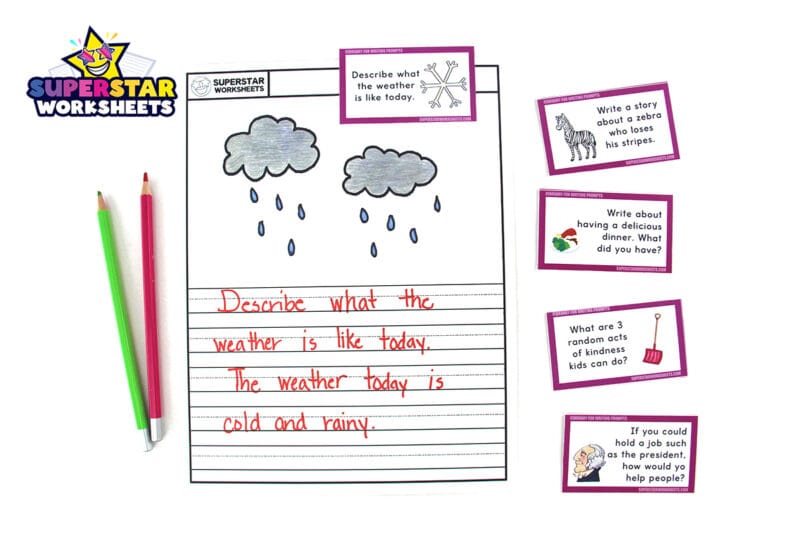 Fun Writing Prompts - Superstar Worksheets