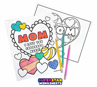 Mother's Day Coloring Pages (Free Printables) - Superstar Worksheets