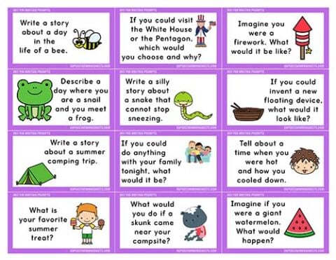 Fun Writing Prompts - Superstar Worksheets