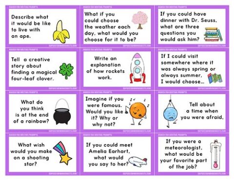 Fun Writing Prompts - Superstar Worksheets