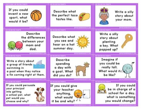 Fun Writing Prompts - Superstar Worksheets