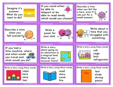 Fun Writing Prompts - Superstar Worksheets