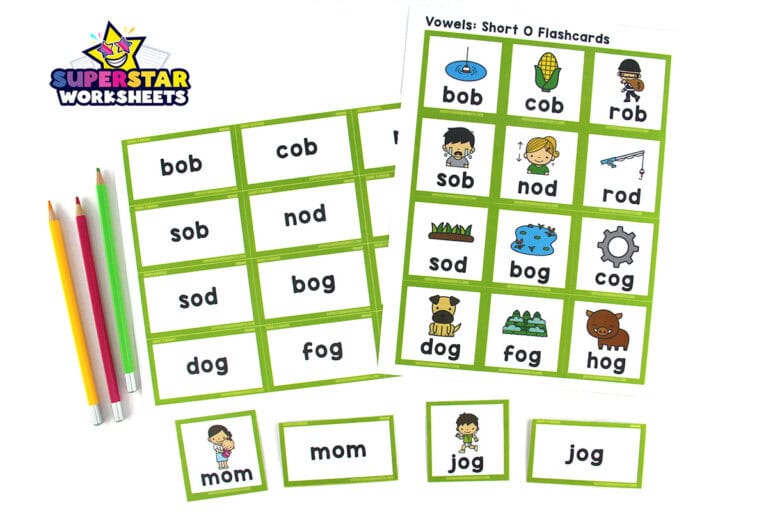 Short O Words - Superstar Worksheets