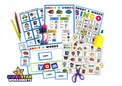 Short A Words - Superstar Worksheets