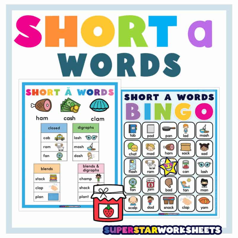 Short A Words - Superstar Worksheets