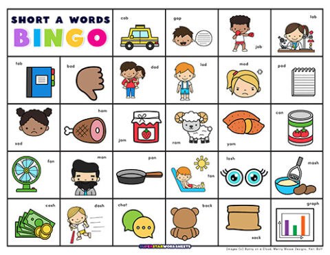 Short A Words - Superstar Worksheets