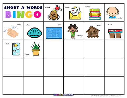 Short A Words - Superstar Worksheets