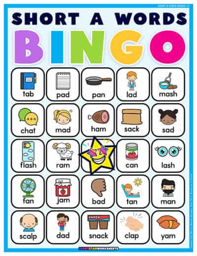 Short A Words - Superstar Worksheets