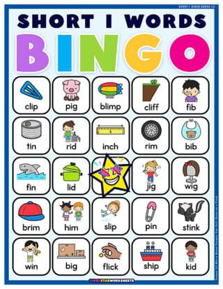 Short I Words - Superstar Worksheets