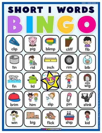 Short I Words - Superstar Worksheets