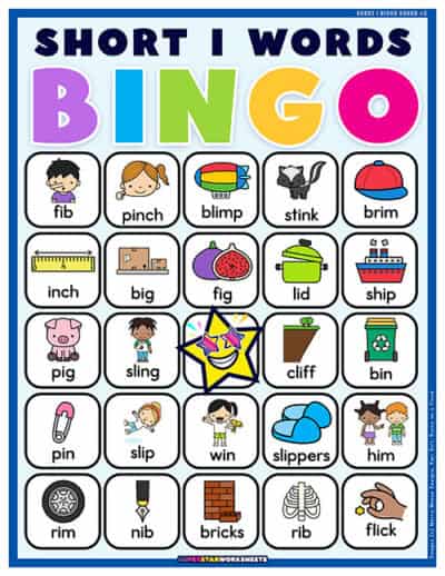 Short I Words - Superstar Worksheets
