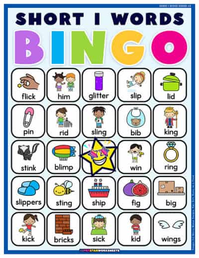 Short I Words - Superstar Worksheets