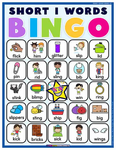 Short I Words - Superstar Worksheets