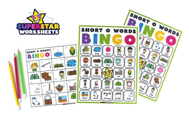Short O Words - Superstar Worksheets