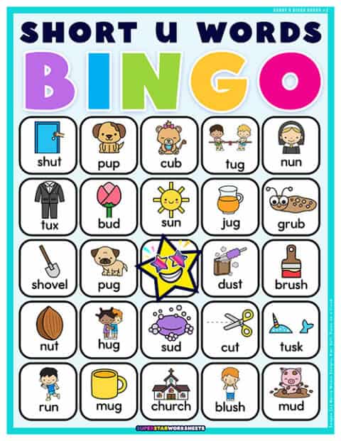 BINGO Games - Superstar Worksheets