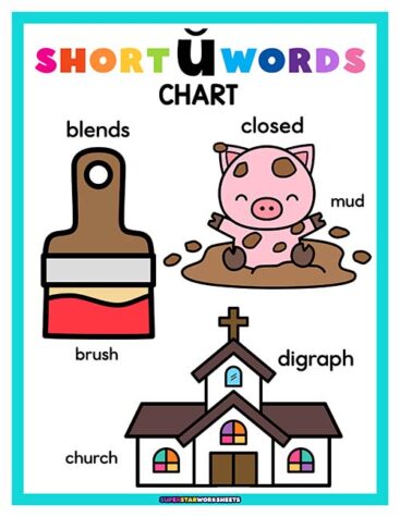Short U Words - Superstar Worksheets