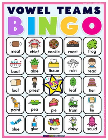 Vowel Teams - Superstar Worksheets