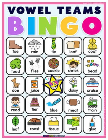 Vowel Teams - Superstar Worksheets