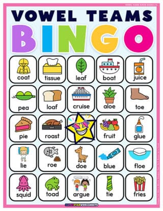 Vowel Teams - Superstar Worksheets