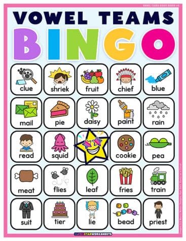 Vowel Teams - Superstar Worksheets