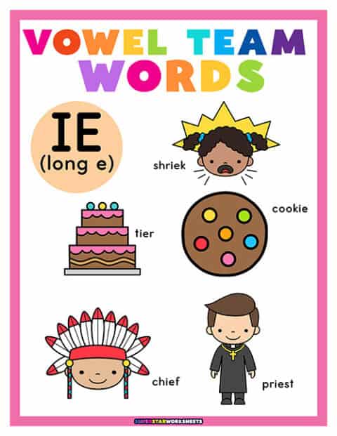 Vowel Teams - Superstar Worksheets