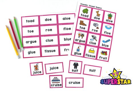Vowel Teams - Superstar Worksheets