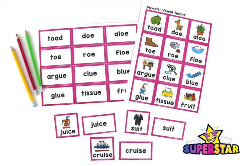 Vowel Teams - Superstar Worksheets