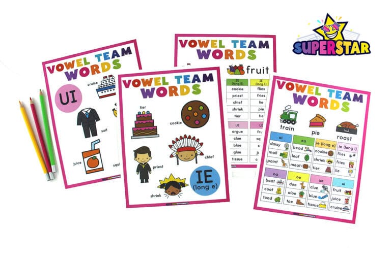 Vowel Teams - Superstar Worksheets