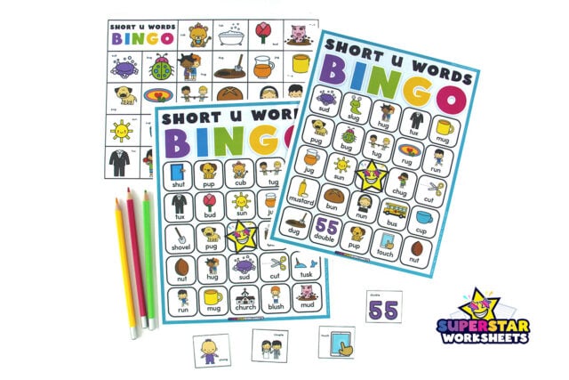 Short U Words - Superstar Worksheets