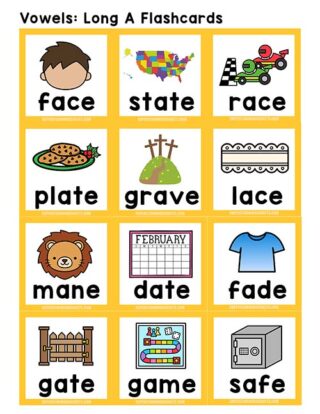 Long A Words - Superstar Worksheets