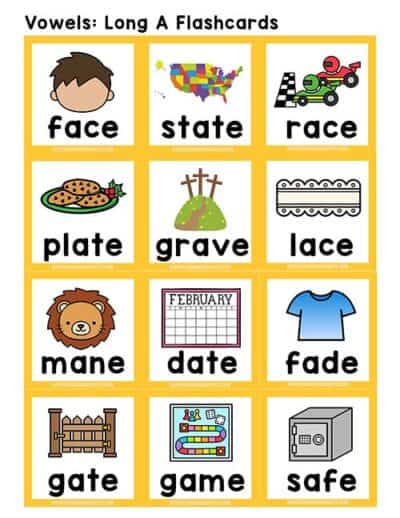 Long A Words - Superstar Worksheets