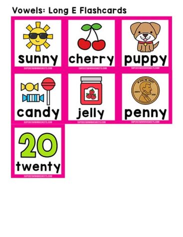Long E Words - Superstar Worksheets