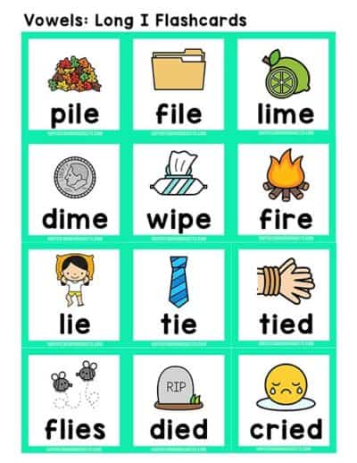 Long I Words - Superstar Worksheets