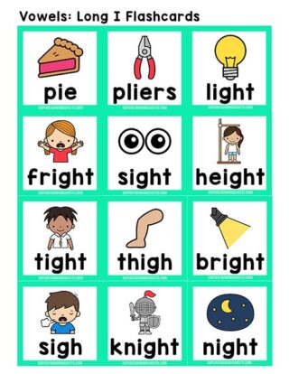 Long I Words - Superstar Worksheets
