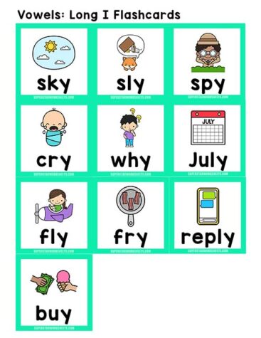 Long I Words - Superstar Worksheets