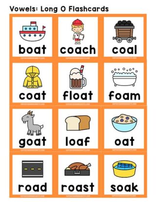 Long O Words - Superstar Worksheets