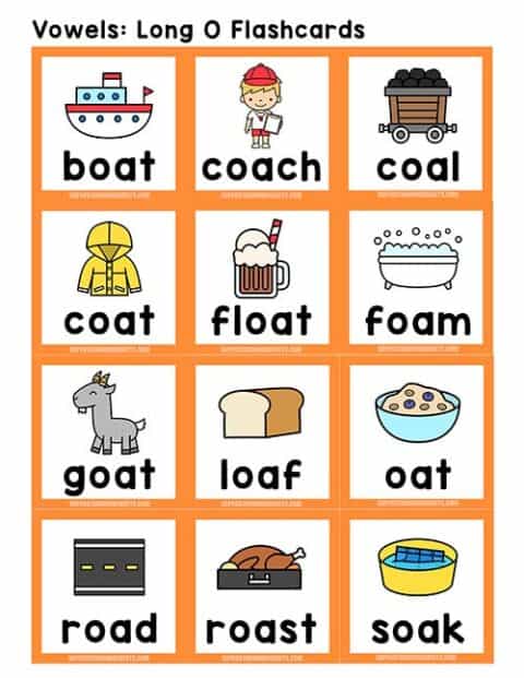 Long O Words - Superstar Worksheets