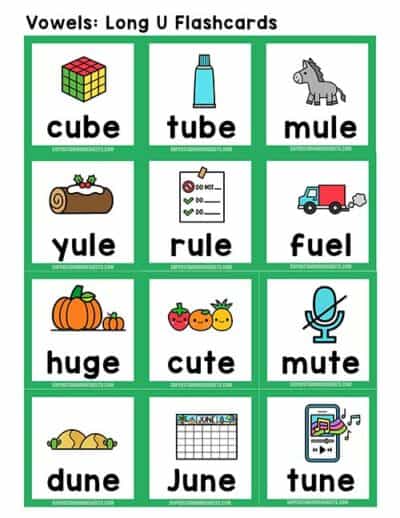 Long U Words - Superstar Worksheets