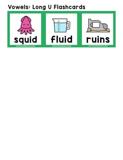 Long U Words - Superstar Worksheets