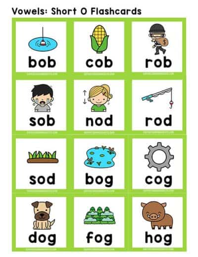 Short O Words - Superstar Worksheets