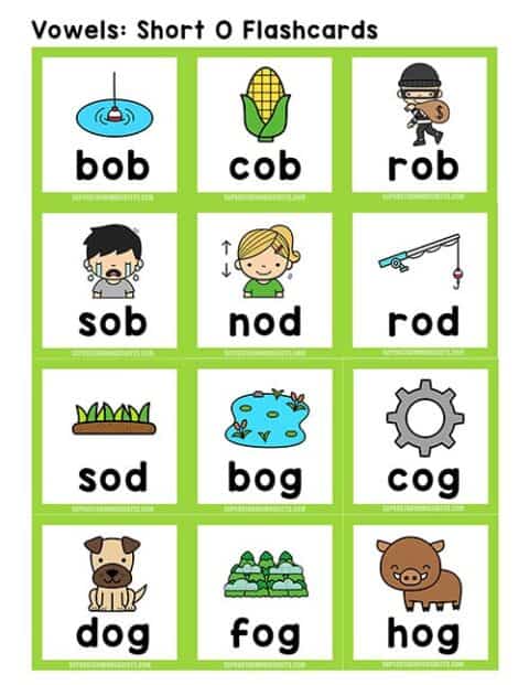 Short O Words - Superstar Worksheets